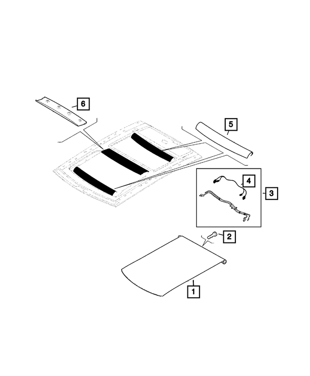 2018-2023 Jeep Renegade Sunroof Bezel 68266529AA | QuirkParts