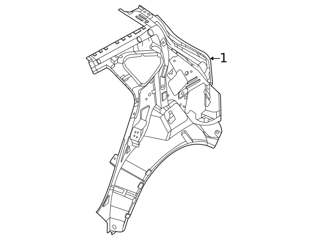 71602-Q5010 - Inner Quarter Panel 2021-2023 Kia Seltos | Kia.Parts Store