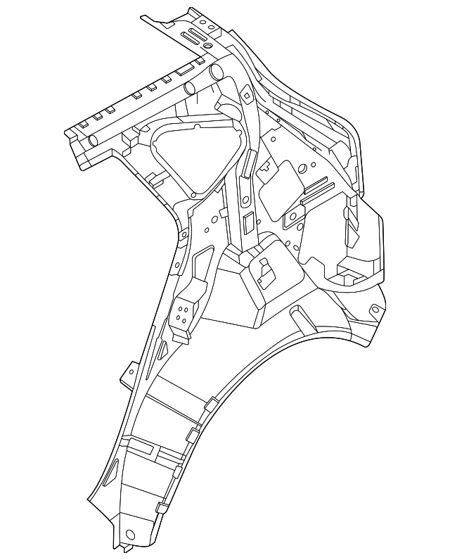 71602-Q5010 - Inner Quarter Panel 2021-2023 Kia Seltos | Kia.Parts Store