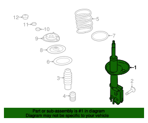 Genuine Strut for 2010-2013 Hyundai Tucson | Part# 54661-2S300 ...