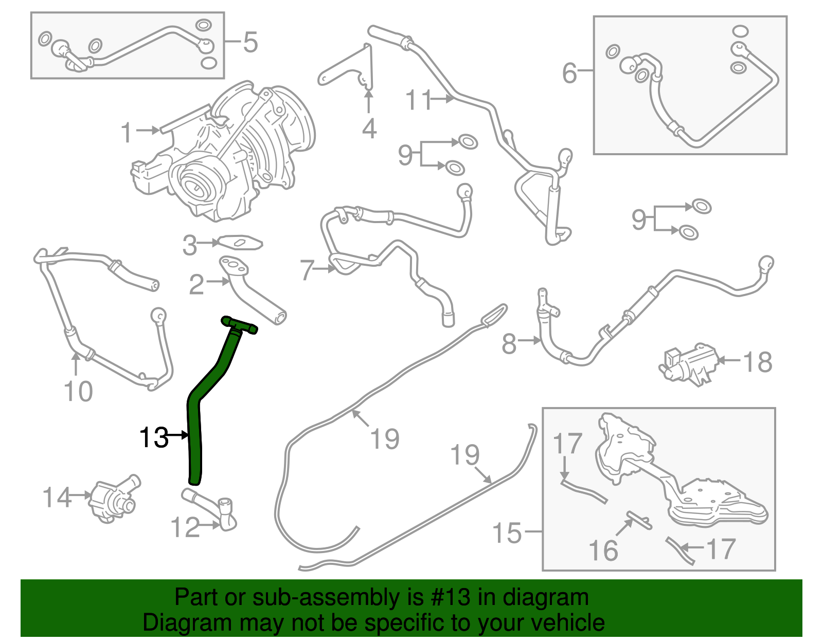11537605029 - 2010-2015 BMW 760Li Inlet Hose (11-53-7-605-029) | BMW of ...