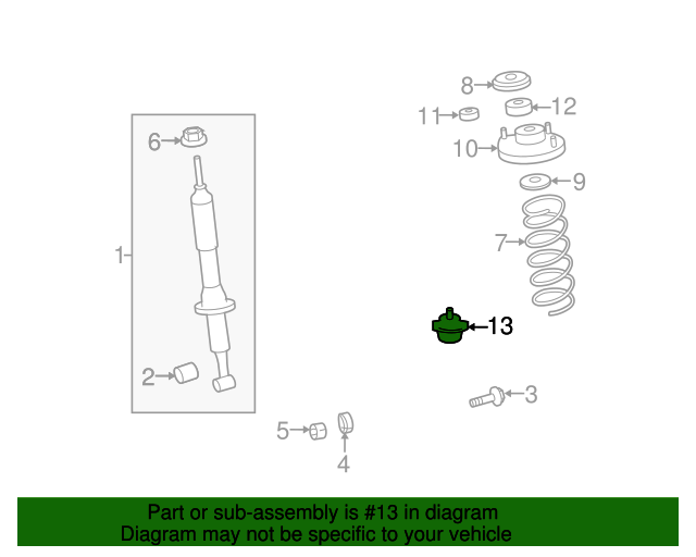 2010-2023 Toyota 4Runner Spring Bumper 48304-60150 | Toyota Parts