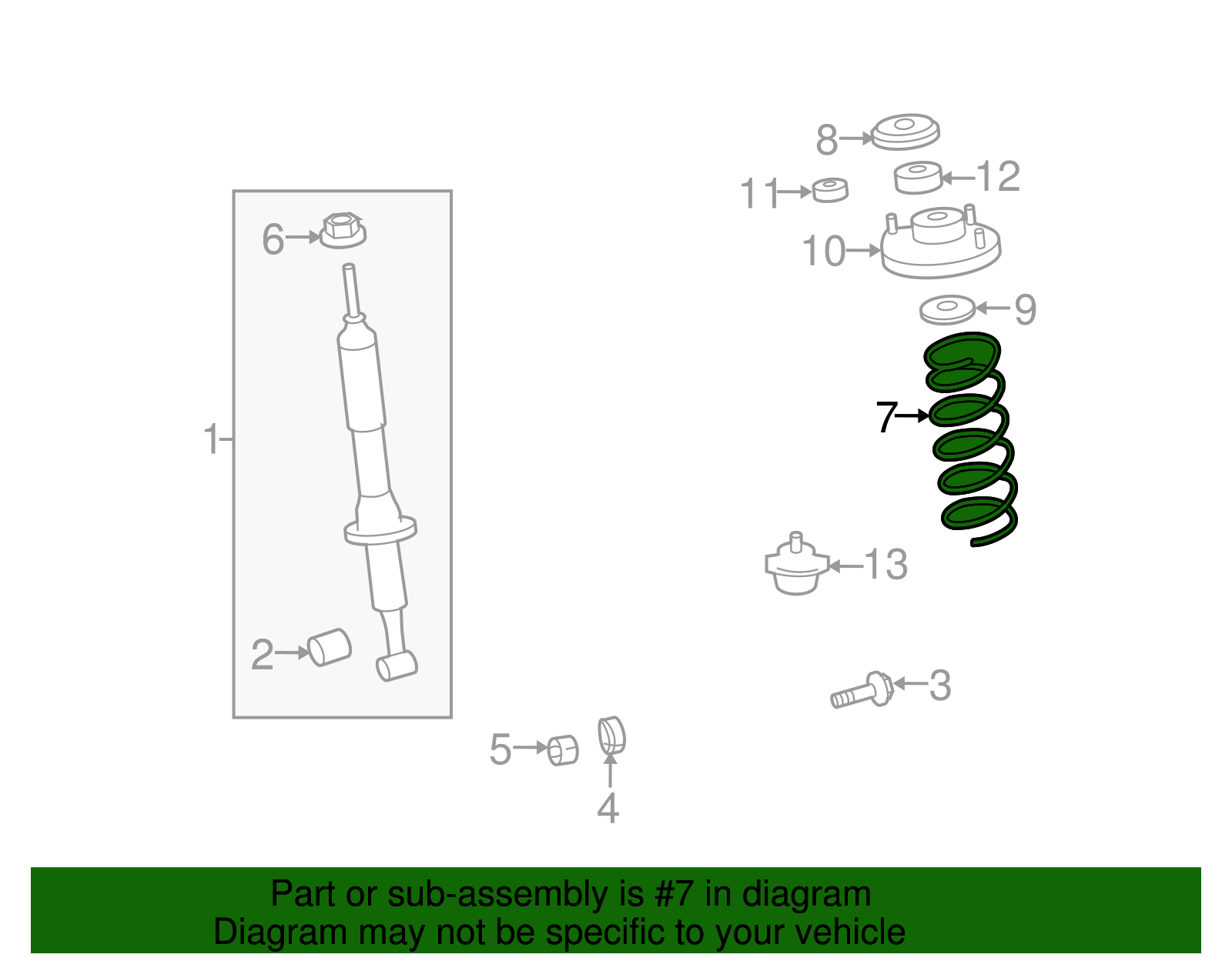 2010-2024 Toyota 4Runner Coil Spring 48131-35621 | Toyota Parts Center
