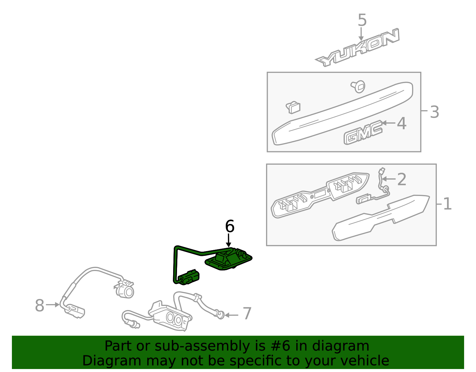 23378804 - Rear Park Assist Camera 2015-2020 GM | GM Parts Warehouse