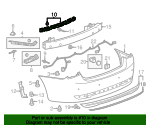 2011-2016 Chevrolet Rear Bumper Fascia Center Bracket 94833091 ...