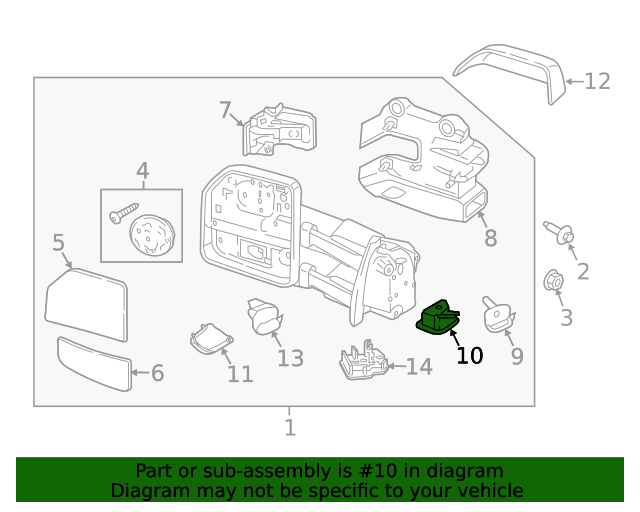 Genuine OEM Ford Part - Bracket HC3Z-19H421-A | Genuine OEM Ford Parts ...