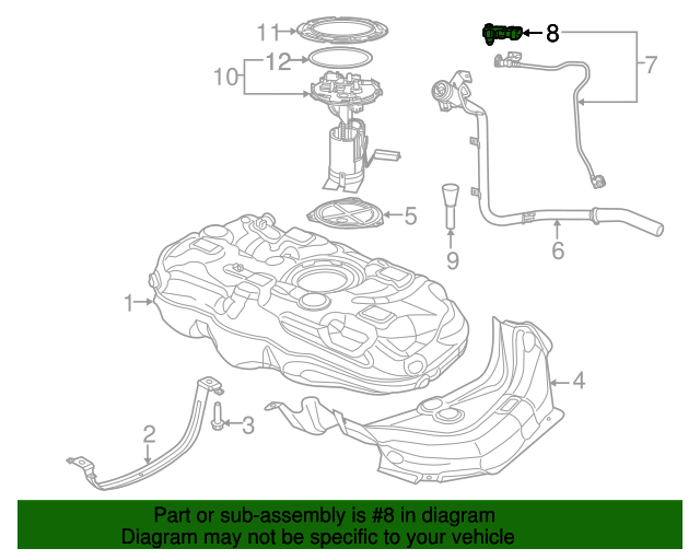 2012-2022 Mopar Fuel Tank Pressure Sensor 68525698AA | Mopar Parts Canada
