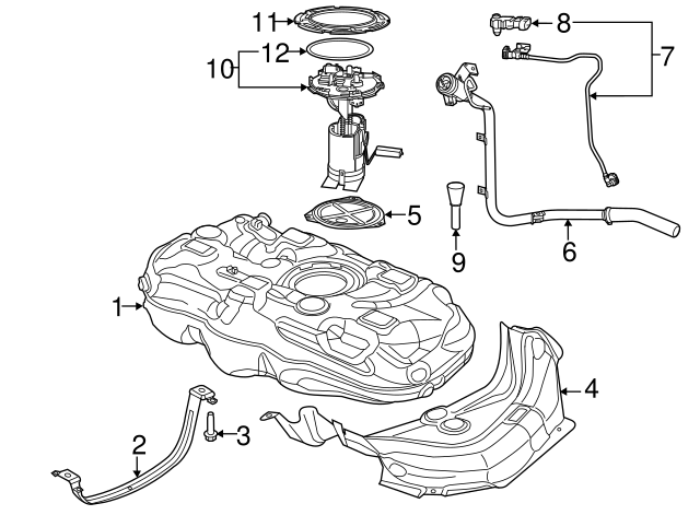 2012-2022 Mopar Fuel Tank Pressure Sensor 68525698AA | Mopar Parts Canada