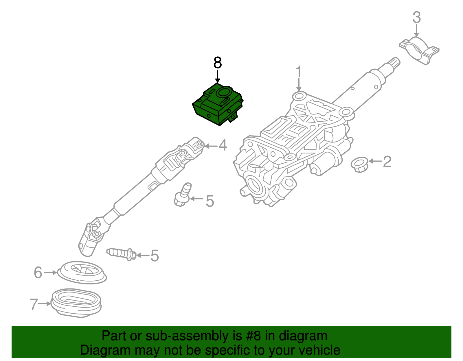 2016-2023 GM Steering Column Tilt Wheel and Telescope Control Module ...