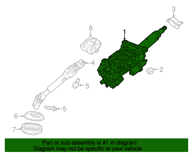 85529026 - Steering Column without Module 2016-2024 GM ...