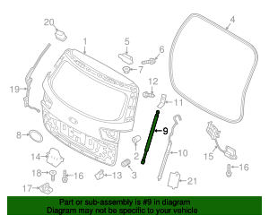 2015-2021 Kia Sedona Support Cylinder 81781 A9000 | OEM Parts Online