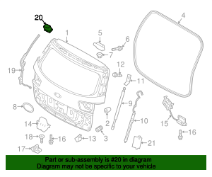 2015-2021 Kia Sedona Release Switch 96740-A9100DAA | TascaParts.com