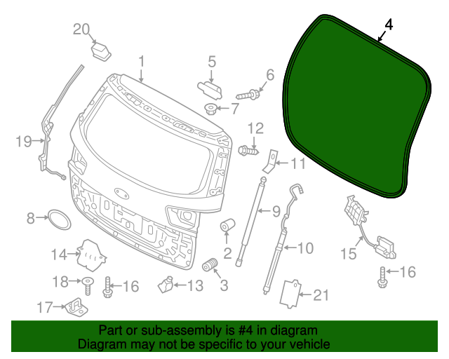 87321-A9000 - Weather-Strip On Body 2015-2021 Kia Sedona | Kia.Parts Store