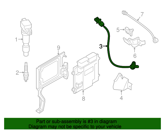 2015-2024 Hyundai Engine Crankshaft Position Sensor 39180-2G000 | OEM ...