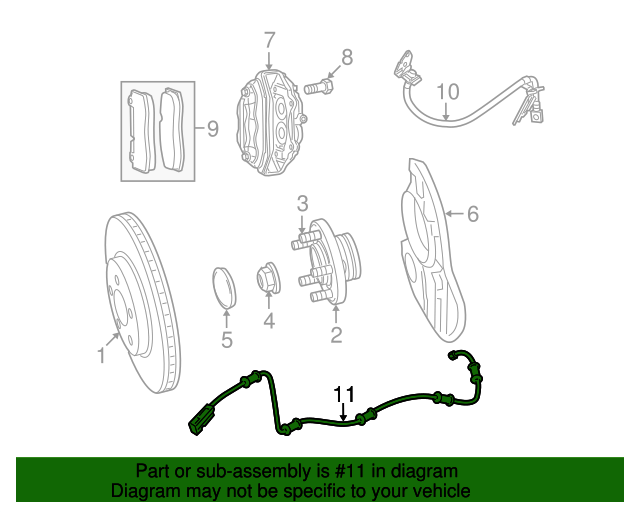 2005-2012 Mopar ABS Sensor 4779244AD | TascaParts.com