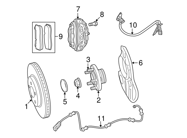 2017-2021 Dodge Disc Brake Caliper - Driver's Side (LH) 68307711AA ...