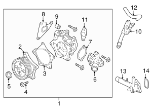 2016-2018 Chevrolet Volt Thermostat Housing 12635761 | GMPartsDirect.com