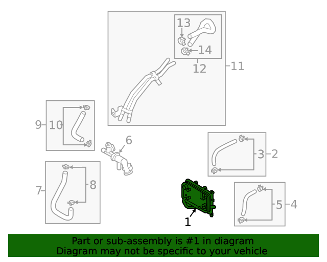Genuine Trans Cooler for 2016-2021 Hyundai Tucson | Part# 25620-D3000 ...