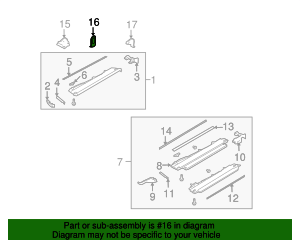 2003-2010 Porsche Cayenne Center Support 955-559-467-00 | Porsche Marin