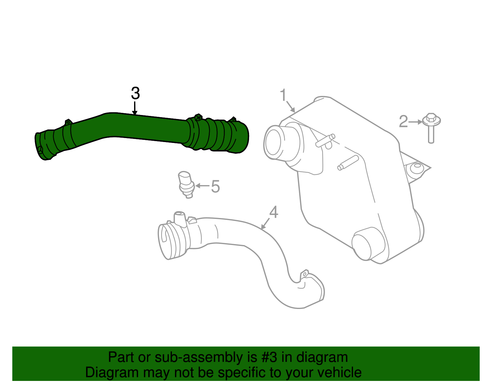 Genuine OEM Ford Part - Inlet Duct PC3Z-6C646-A | Genuine OEM Ford ...