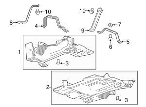 2016-2020 Buick Envision Passenger Side Underbody Rear Air Deflector ...
