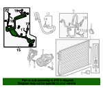 2013-2020 GM Air Conditioning Evaporator Hose 95299470 GM ...