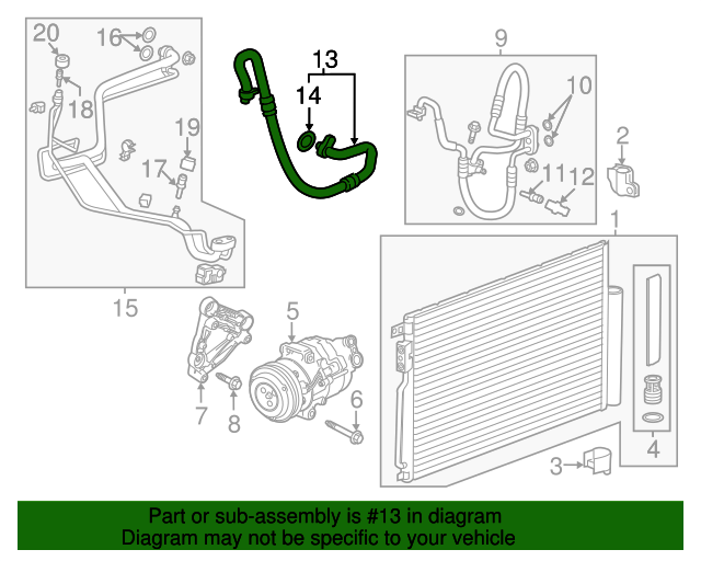 2013-2021 GM Hose 95376420 | GM Parts Center