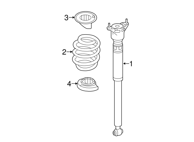 Shock Absorber - 2015-2020 Mercedes-Benz (156-320-10-31) | MB Parts Center