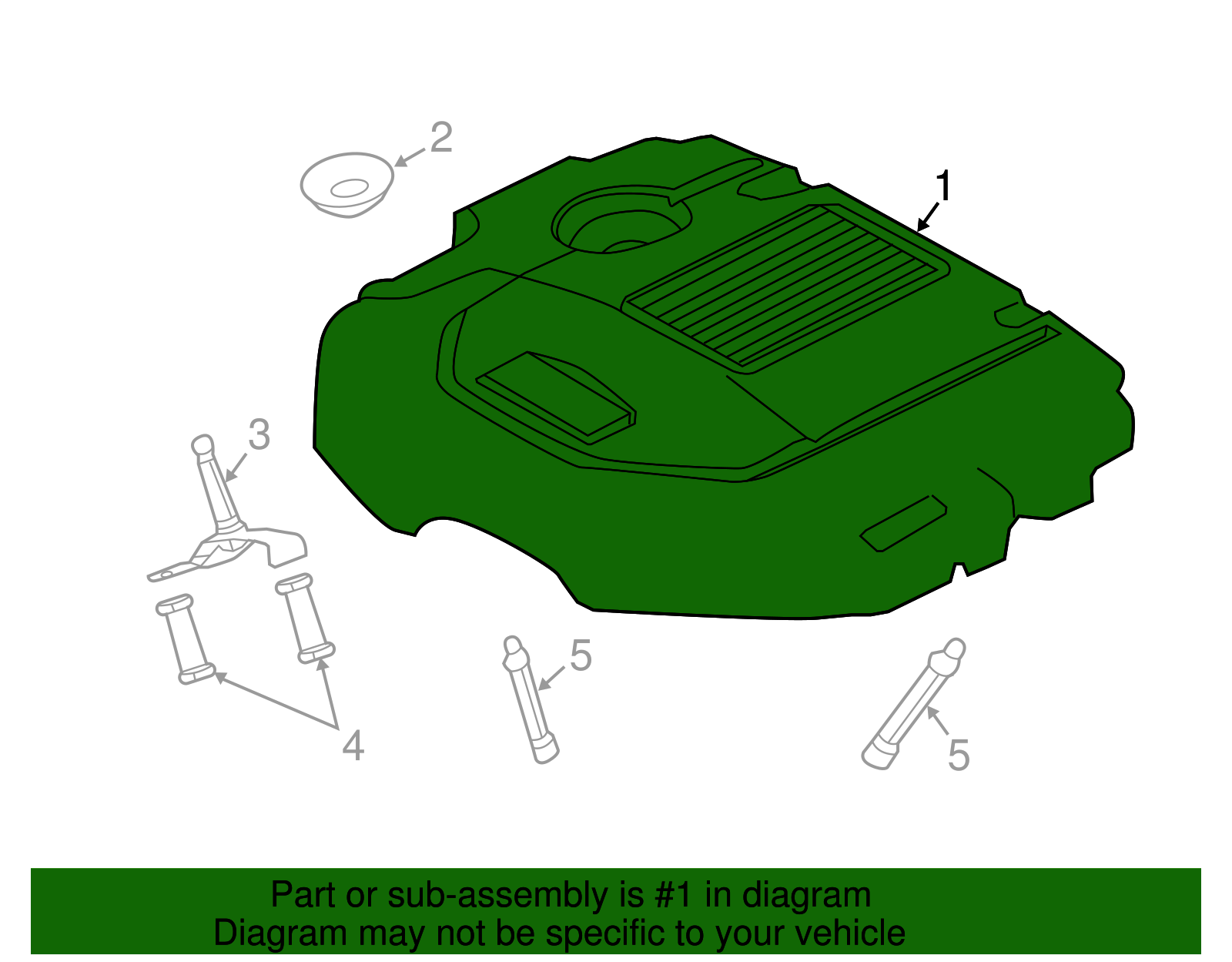 LR062496 - Engine Cover - 2016-2020 Land-Rover | Land Rover Lake Bluff