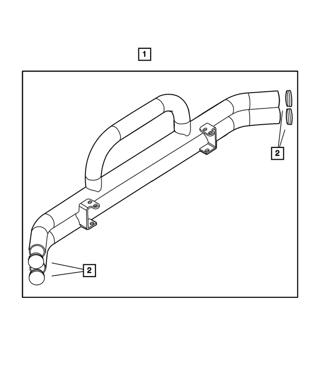 2006 Jeep Wrangler Tubular Bumper Kit 82209326 | My Mopar Parts