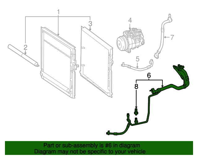 2012-2019 Mercedes-Benz Refrigerant Line 166-830-46-01 | Mercedes-Benz ...