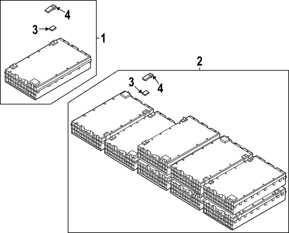 NL3Z-10D672-E - Drive Motor Battery Pack 2024 Ford F-150 Lightning ...