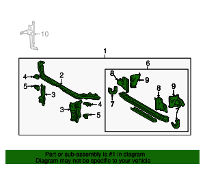 53201-02100 - Radiator Support - 2003-2008 Toyota Corolla | OEM Genuine ...