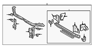 53201-02100 - Radiator Support - 2003-2008 Toyota Corolla | Nucar ...