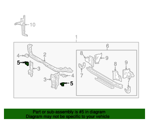 2003-2008 Toyota Corolla Support Bracket 53274-02040 | Ourisman Toyota ...