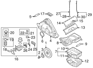 074-115-315 - Engine Oil Filler Tube Seal 2006-2008 Volkswagen Touareg ...