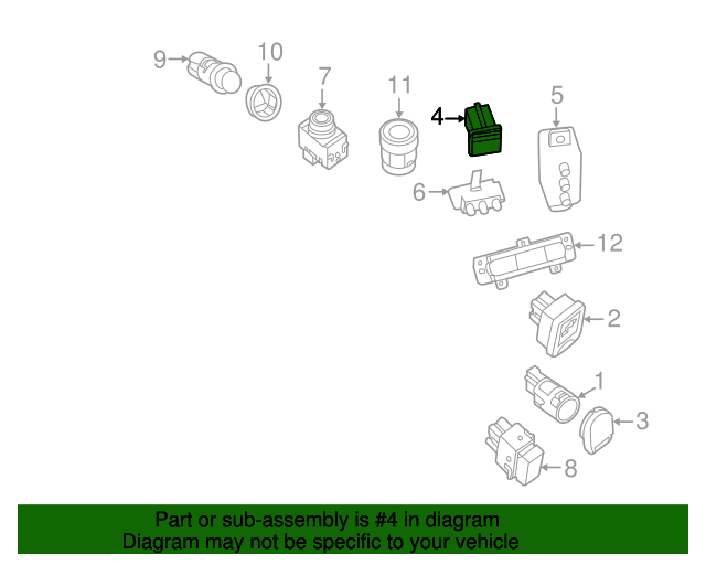 2015-2017 Nissan Auxiliary Jack 284H3-1FA0C | Nissan Parts Plus