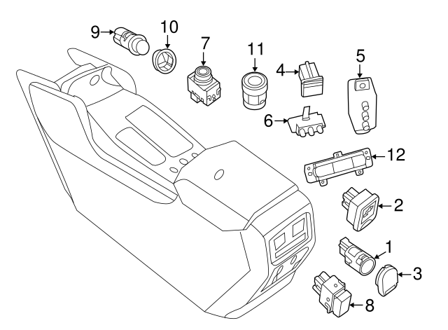 2015-2017 Nissan Auxiliary Jack 284H3-1FA0C | Nissan Parts Plus