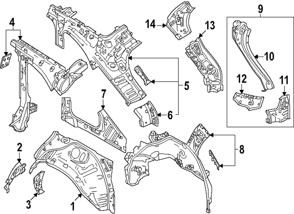 2024 Mazda CX-90 Gutter Extension KMV6-70-481 | OEM Parts Online