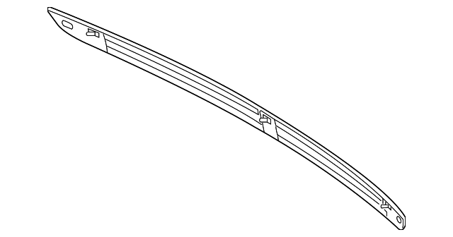 2011-2015 Porsche Cayenne Tail Gate Molding 958-512-955-01-GV9 | Gaudin ...