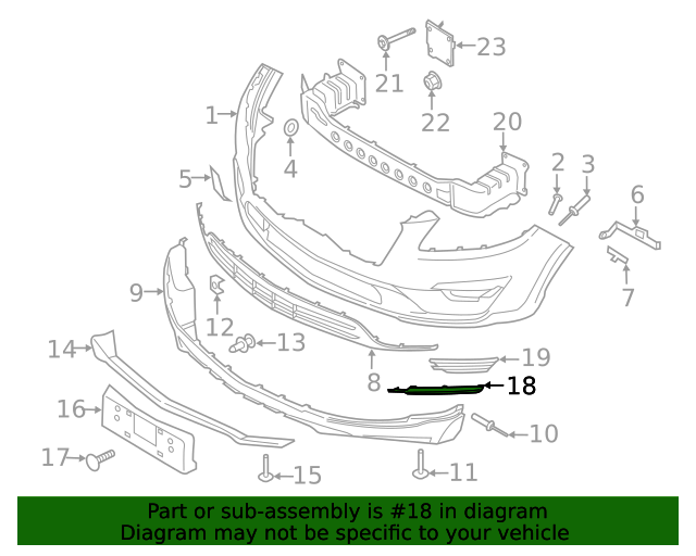 2019 Lincoln MKC Insert - Passenger Side (RH) KJ7Z-17E810-AA ...