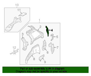 Genuine OEM Tail Lamp Pocket Part# LR044213 Fits 2014-2022 Land Rover ...