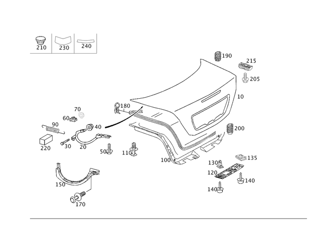 Handle - Part #203-758-00-02-7C45 | Mercedes Parts Center