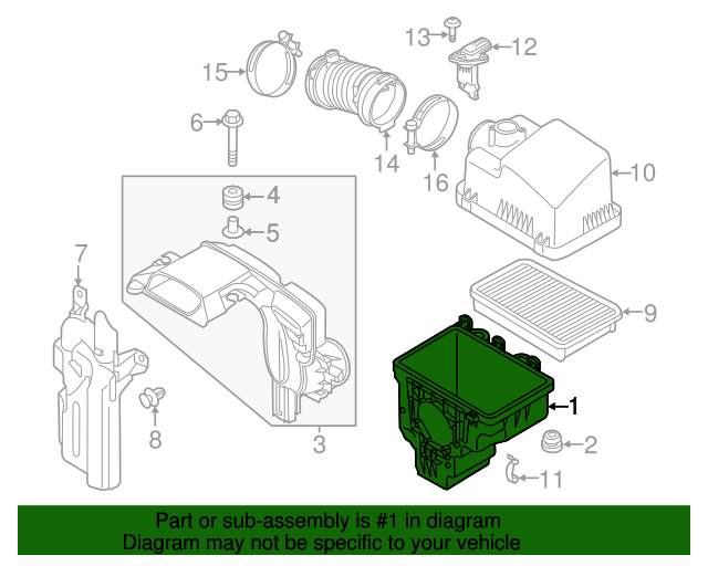 py1a133ay - Air Cleaner Body 2014-2024 Mazda | AutoNationParts.com