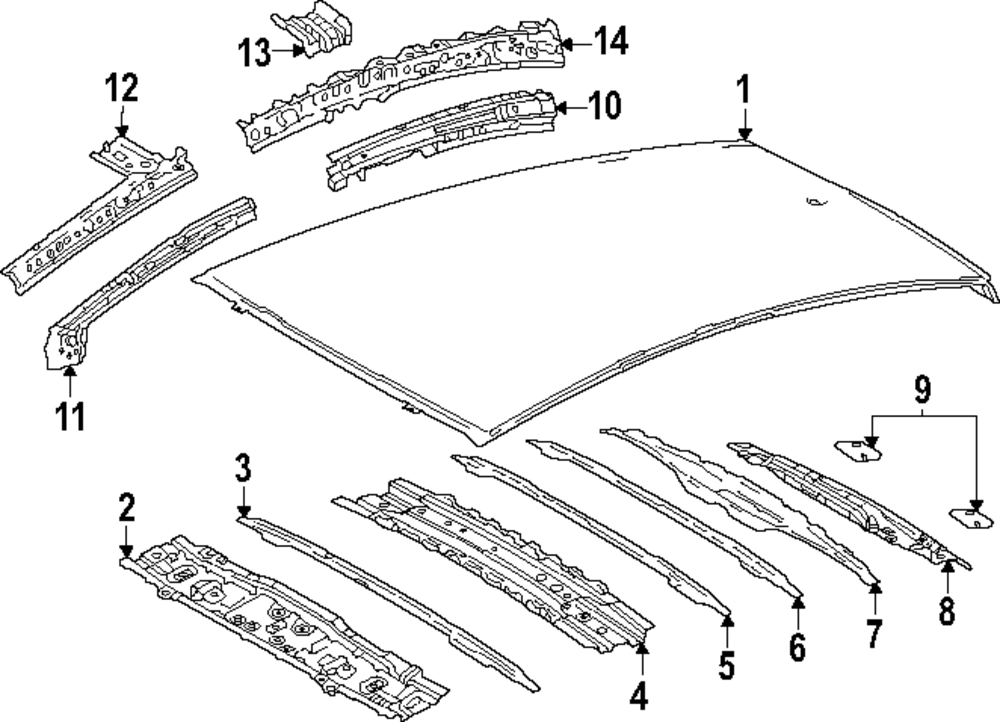 2023-2024 Toyota Center Reinforced 63103-47060 | Toyota Parts Center