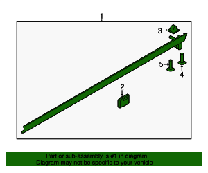 2016-2020 Kia Sorento | Rocker Molding | 87751-C6000 | Kia Auto Parts