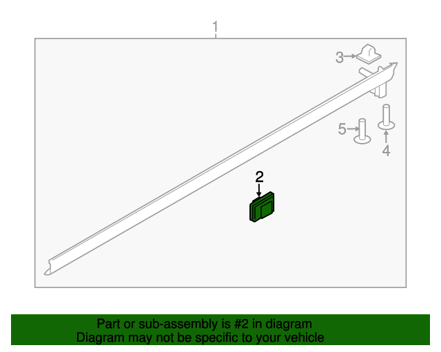 87756-C5000 - Body Side Molding Clip 2016-2024 Kia Sorento | Kia.Parts ...