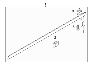 87751-C6000 - Rocker Molding - 2016-2020 Kia Sorento | Kia Auto Parts