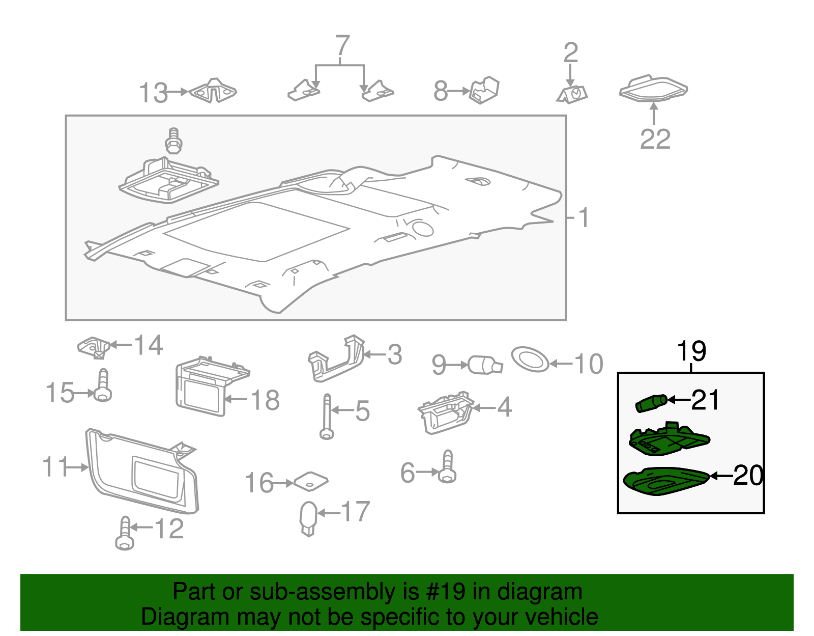 7L7Z-13776-BA - Cargo Lamp | My Ford Parts