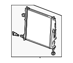 2013-2016 Cadillac Radiator 22966124 GM | GMPartsDirect.com